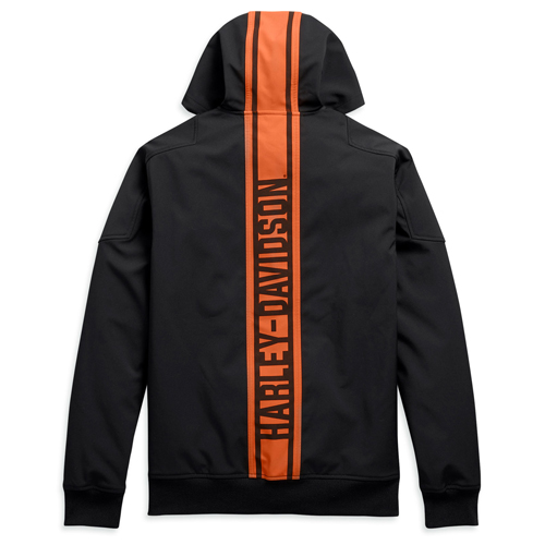 Harley-Davidson Mens Vertical Stripe Hooded Stretch Casual Jacket ...